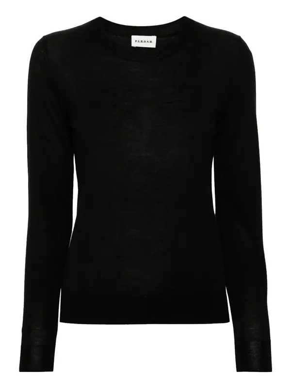 P.a.r.o.s.h Fine-knit Jumper - Black