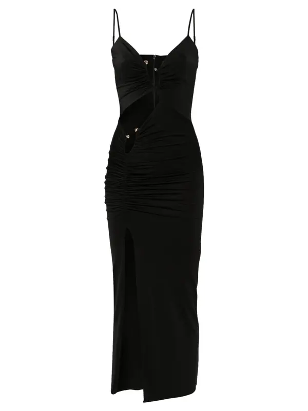 NISSA Cut-out Midi Dress - Black