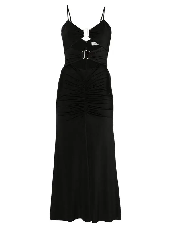 NISSA Cut-out Midi Dress - Black