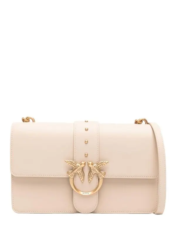 Pinko Classic Love Shoulder Bag - Neutrals
