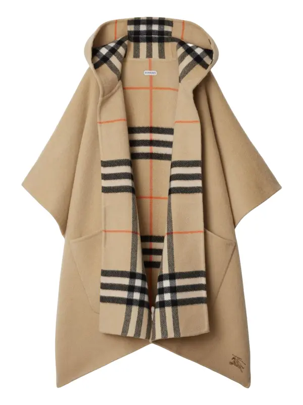 Burberry Vintage Check Reversible Cape - Neutrals