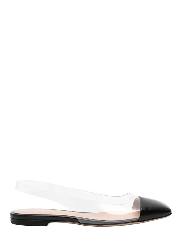GIANVITO ROSSI Plexi Ballerinas - Black