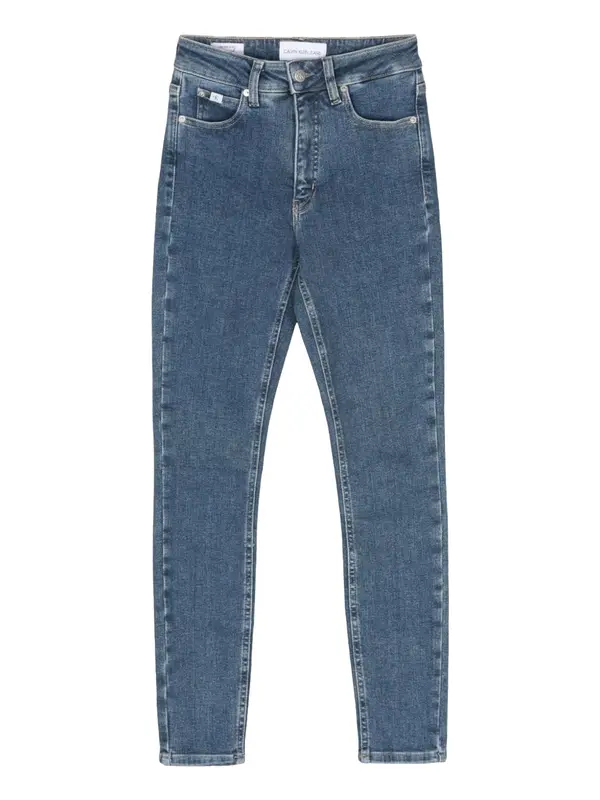 Calvin Klein High-rise Skinny Jeans - Blue