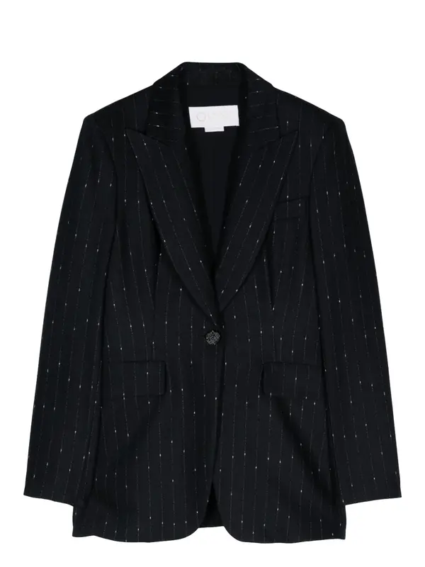 GENNY Pinstriped Blazer - Blue