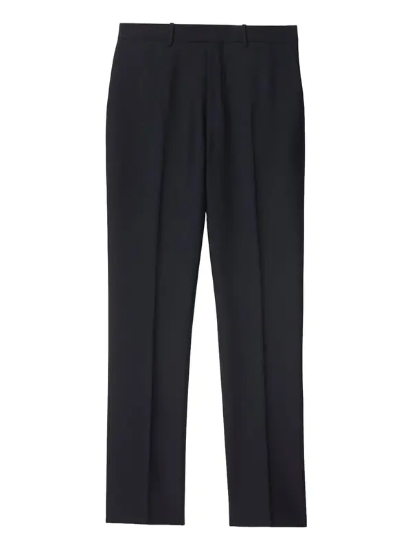 Burberry Wool Tailored Trousers - Blue