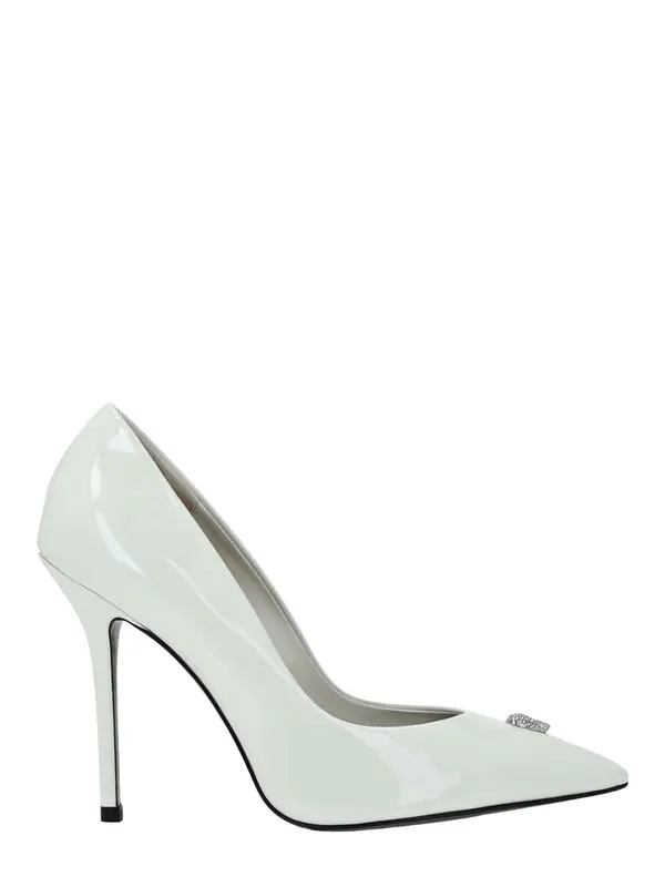 Philipp Plein Leather Decollete Pumps - White