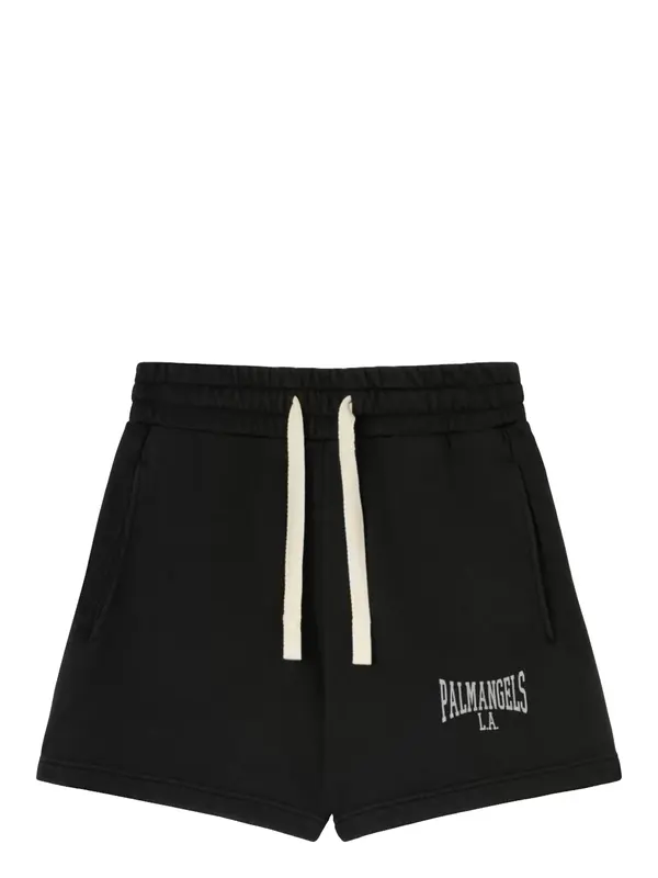 Palm Angels Logo-print Cotton Track Shorts - Black