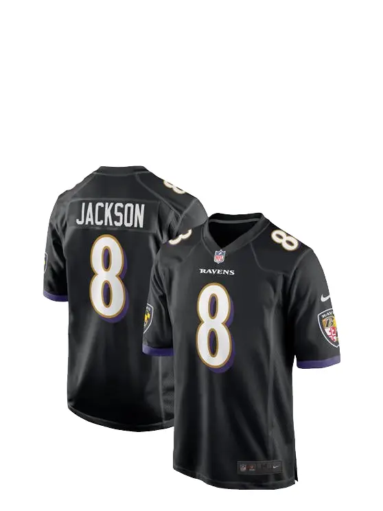 Nike Lamar Jackson Baltimore Ravens Alternate Game Jersey - Black