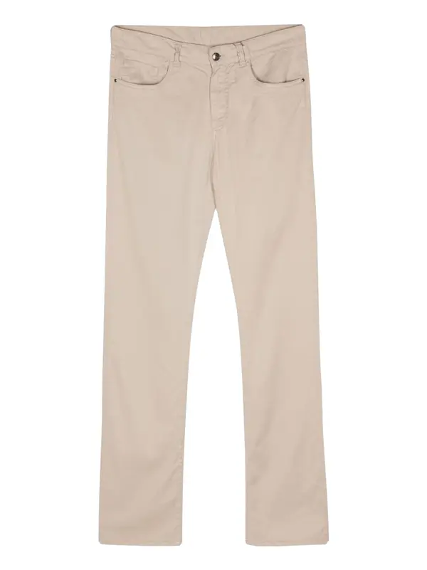 Canali Slim-fit Chino Trousers - Neutrals