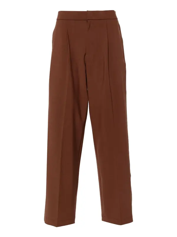 BONSAI Pleated Trousers - Brown