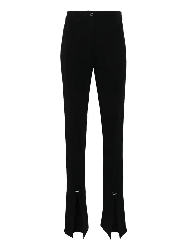 MUGLER Pierced Trousers - Black