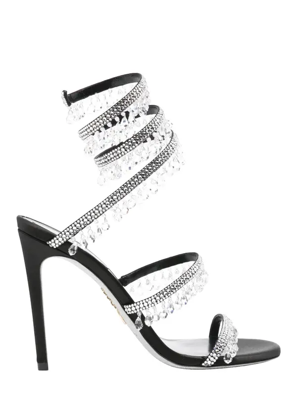 Rene Caovilla 105mm Cleo Sandals - Black