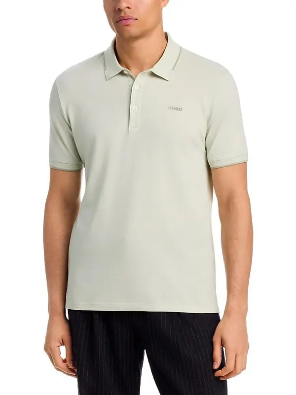 Hugo Dinoso Slim Fit Polo Shirt - Light Pastel Green