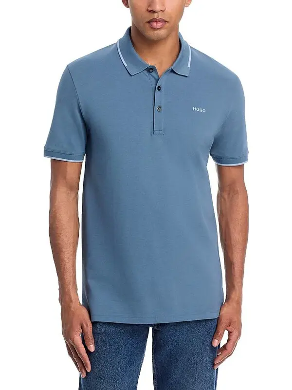 Hugo Dinoso Slim Fit Polo Shirt - Open Blue