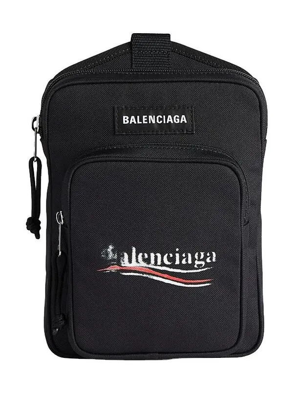 Balenciaga Explorer Crossbody Messenger Bag - Black