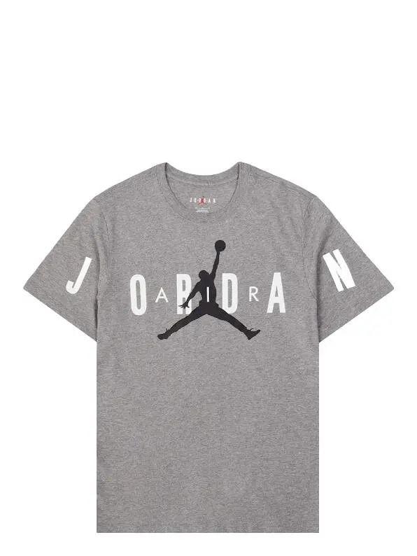 JORDAN Air Stretch Short Sleeve Crew T-shirt - Grey