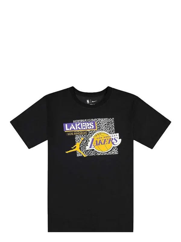 JORDAN Nba Los Angeles Lakers Logo Drifit T-shirt - Black