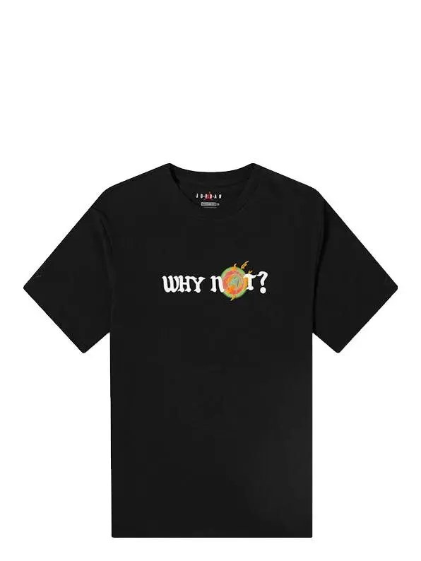 JORDAN Why Not? Short Sleeve T-shirt - Black