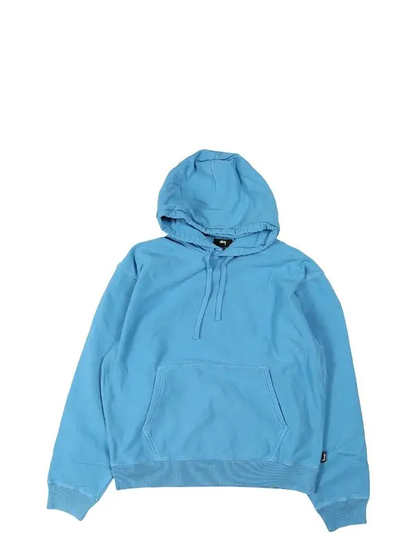 StÜssy Pigment Dyed Fleece Hoodie - Blue