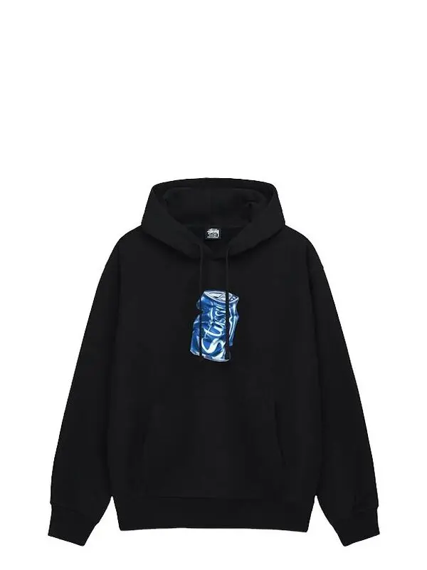 StÜssy Soda Can Hooded Sweatshirt - Black