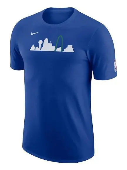 Nike Nba Dallas Mavericks Essential City Edition T-shirt - Blue/white