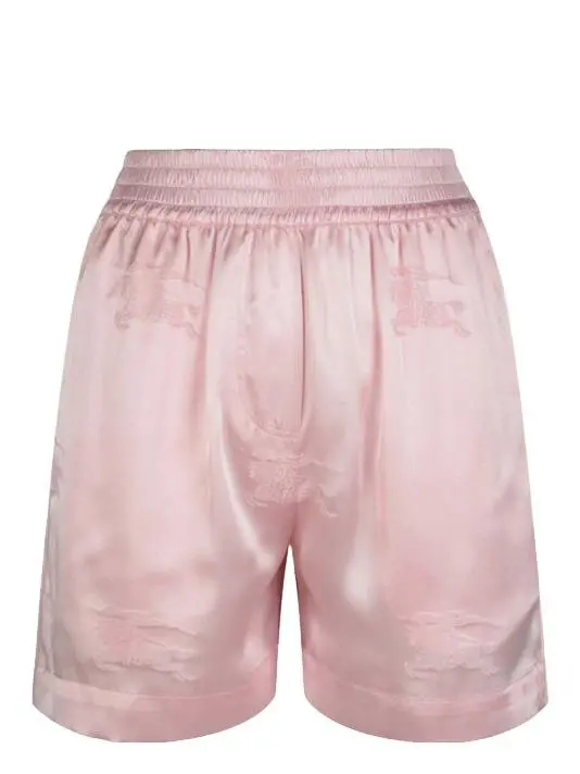 Burberry Jacquard Silk Shorts - Light Pink