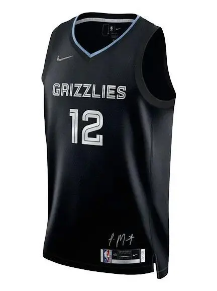 Nike Nba Memphis Grizzlies Ja Morant Select Edition Drifit Jersey - Black