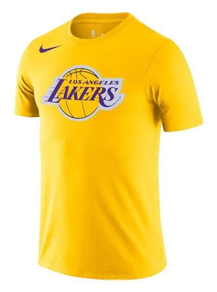 Nike Nba Los Angeles Lakers Logo Drifit T-shirt - Yellow