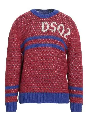 Dsquared2 Multicolor Crewneck Sweater - Red