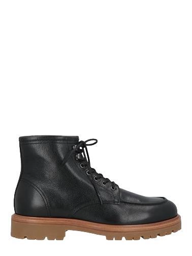 Brunello Cucinelli Leather Lace-up Ankle Boots - Black