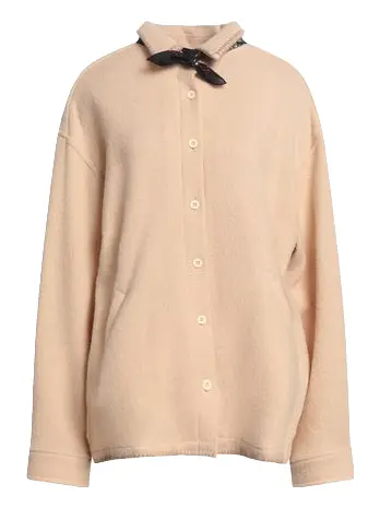 Destin Bouclé Overshirt - Beige