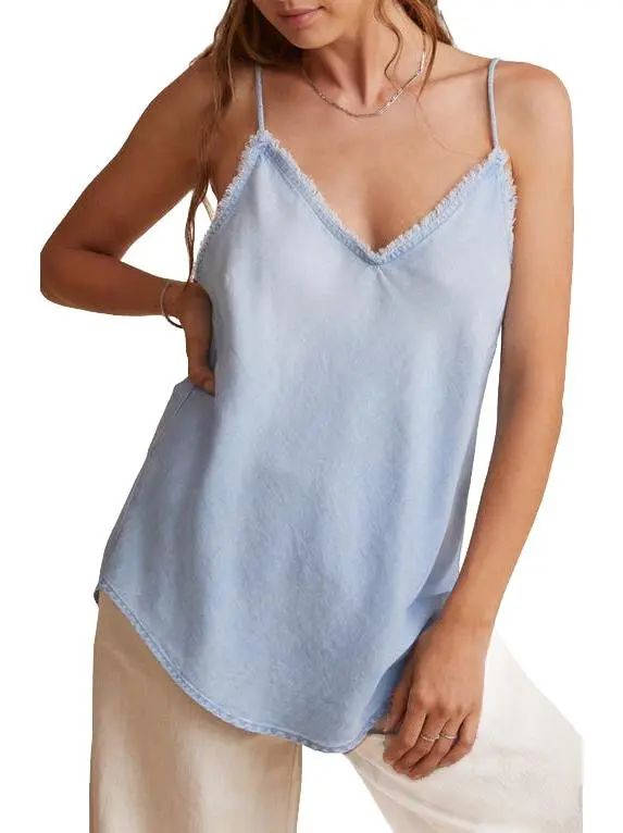 Bella Dahl Frayed Chambray Camisole - Sun Bleach Wash