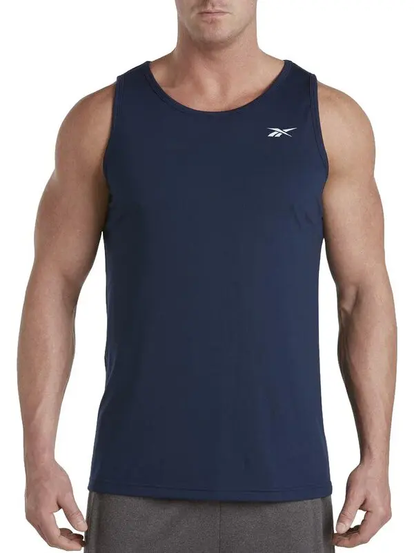 REEBOK Performance Jersey Tech Tank Top - Navy