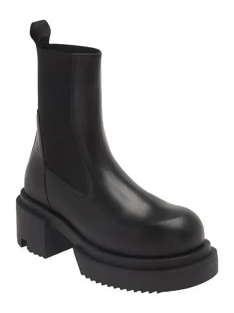 Rick Owens Porterville Beatle Bogun Chelsea Boot - Black