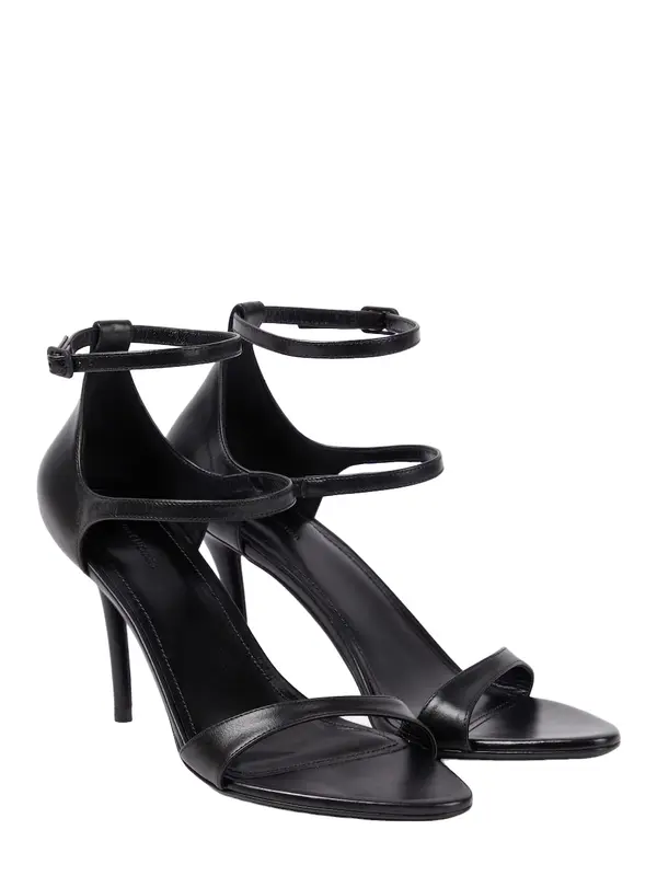 Balenciaga Honey Leather Sandals - Black