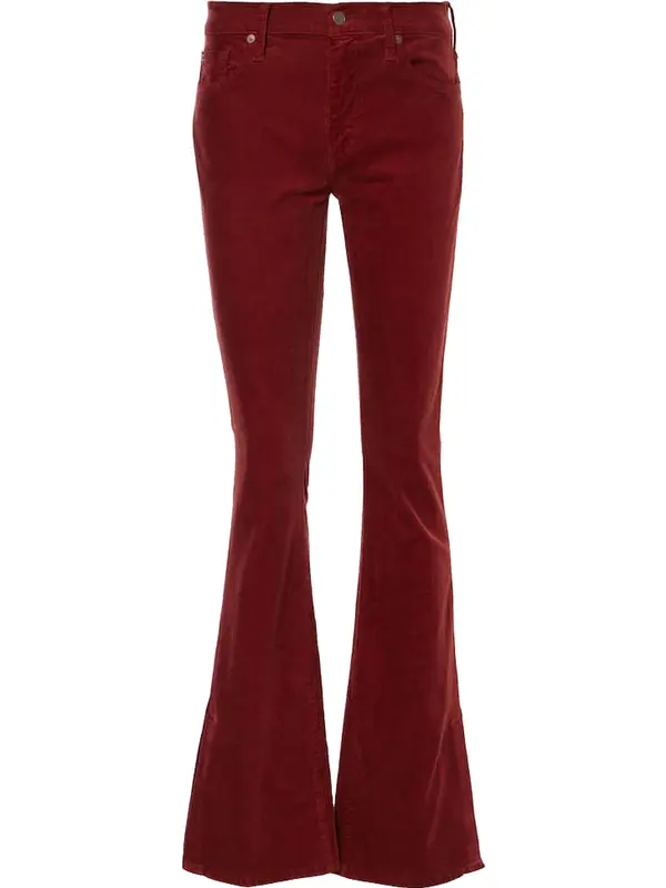 7 For All Mankind Mid-rise Bootcut Jeans - Red