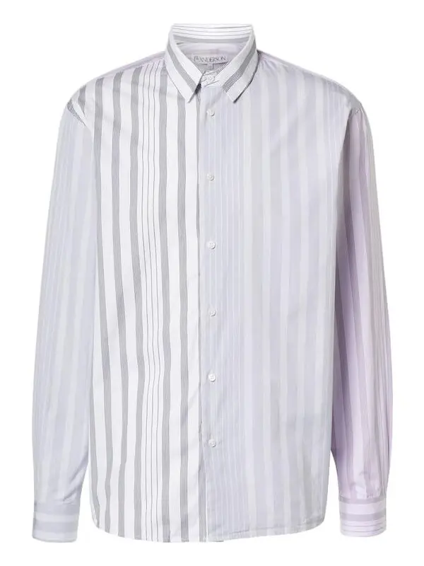 JW Anderson Striped Cotton Shirt - Multicoloured