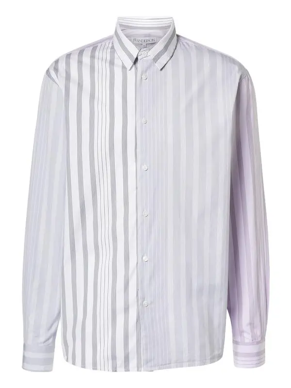 JW Anderson Striped Cotton Shirt - Multicoloured