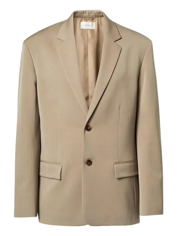 THE ROW Eligio Wool Blazer - Beige