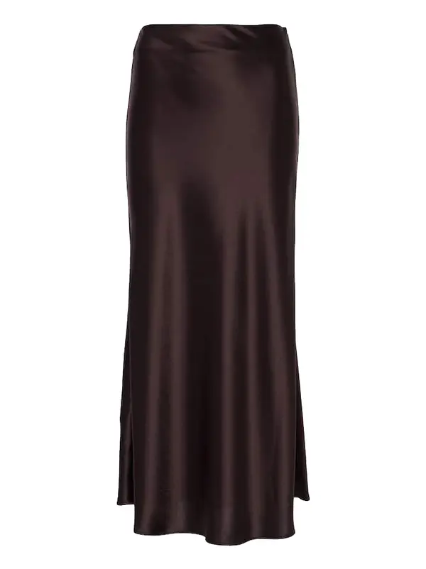 Galvan Valetta Midi Skirt - Brown