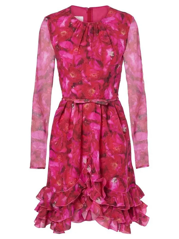 Giambattista Valli Rose Mania Minidress - Pink