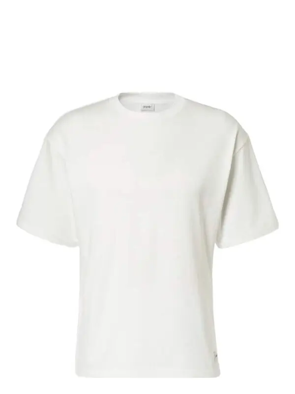 Saint Laurent Cotton-blend Jersey T-shirt - White