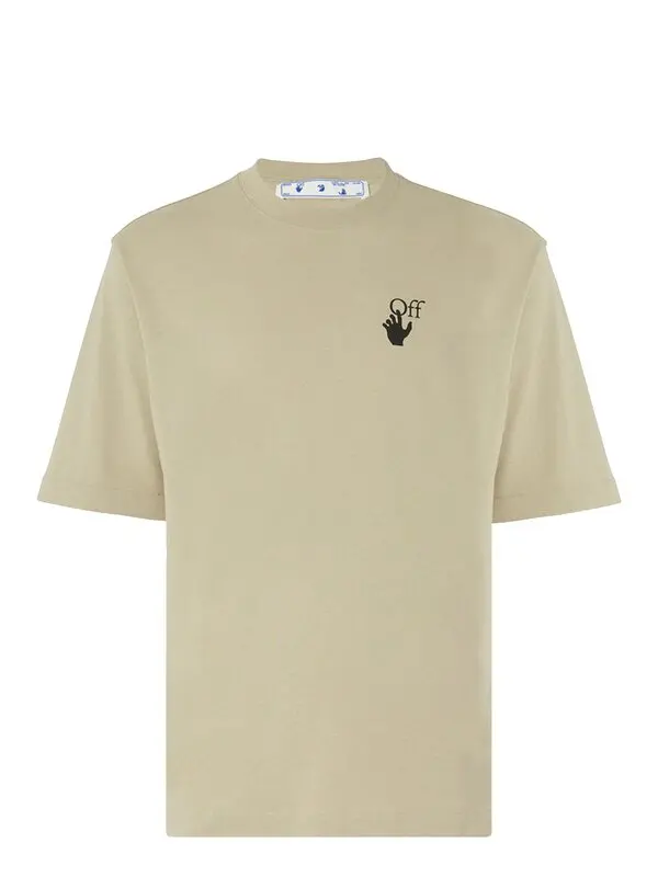 Off-White Bubble Arrow Short Sleeve Slim Tee 'abbey - Tan