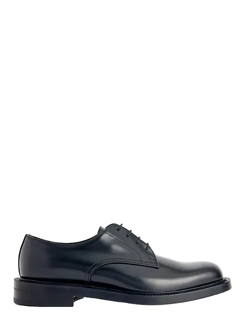 Gucci Henry Leather Oxford Shoes - Black