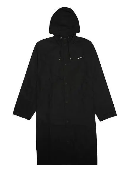 Nike Swoosh Woven Oversized Parka Jacket - Black/white