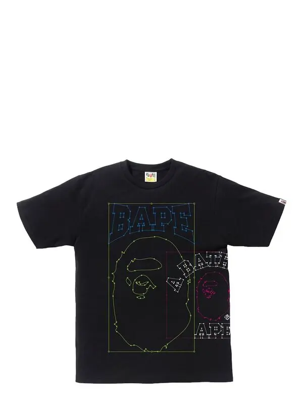 A BATHING APE Paste And Place Tee Shirt - Black