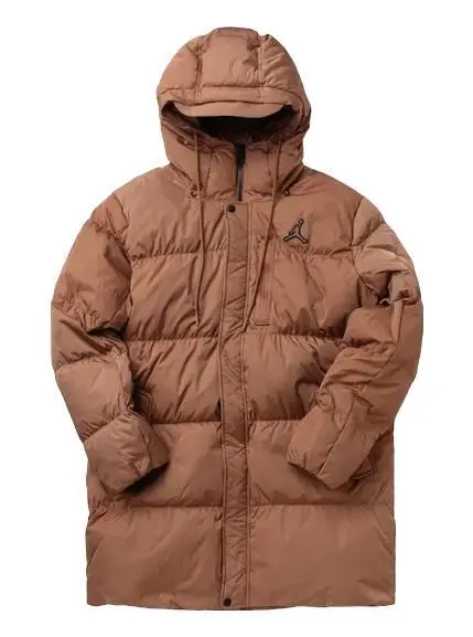 JORDAN Essentials Statement Down Parka Jacket - Brown