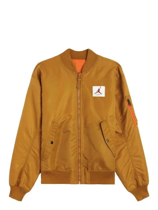 JORDAN Flight Ma1 Reversible Bomber Jacket - Brown/mango