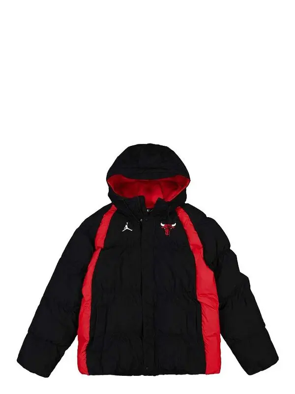 JORDAN Nba Chicago Bulls Loose Fit Jacket - Black/red