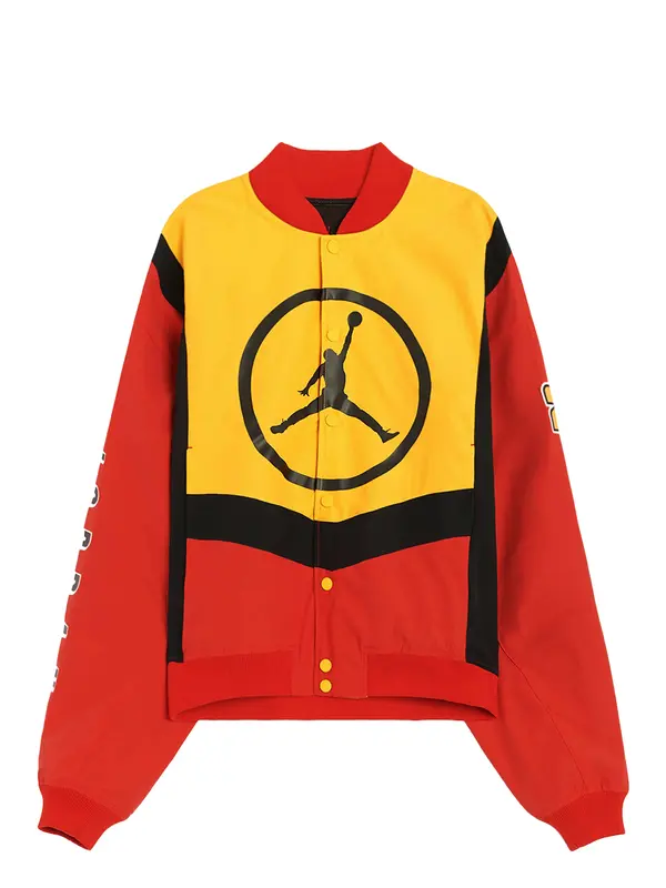 JORDAN Sport Dna Knit Bomber Jacket - Yellow/red/black